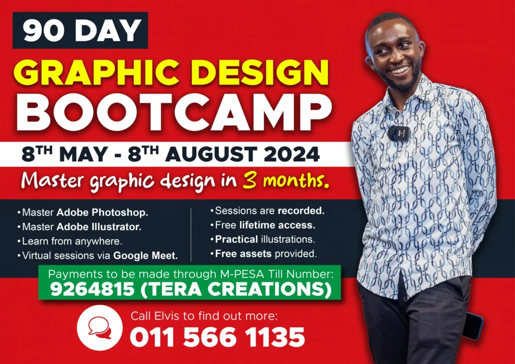 Graphic Design Bootcamp May 2024 session - Elvis W Courses